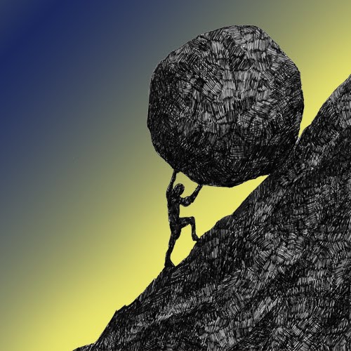S is for Sisyphus of Greek mythology - Ramblin' with Roger