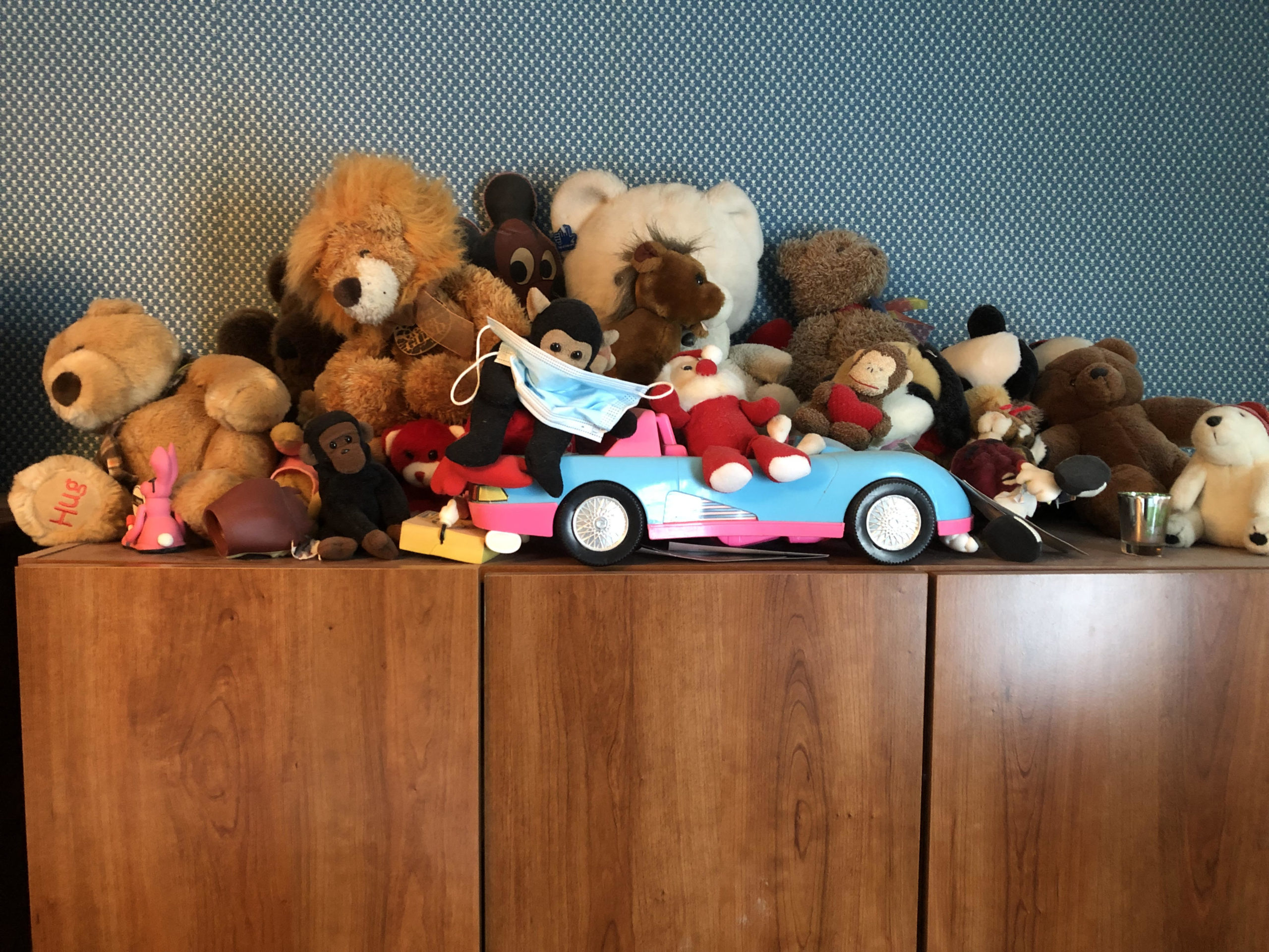 The coterie of stuffed animals - Ramblin' with Roger