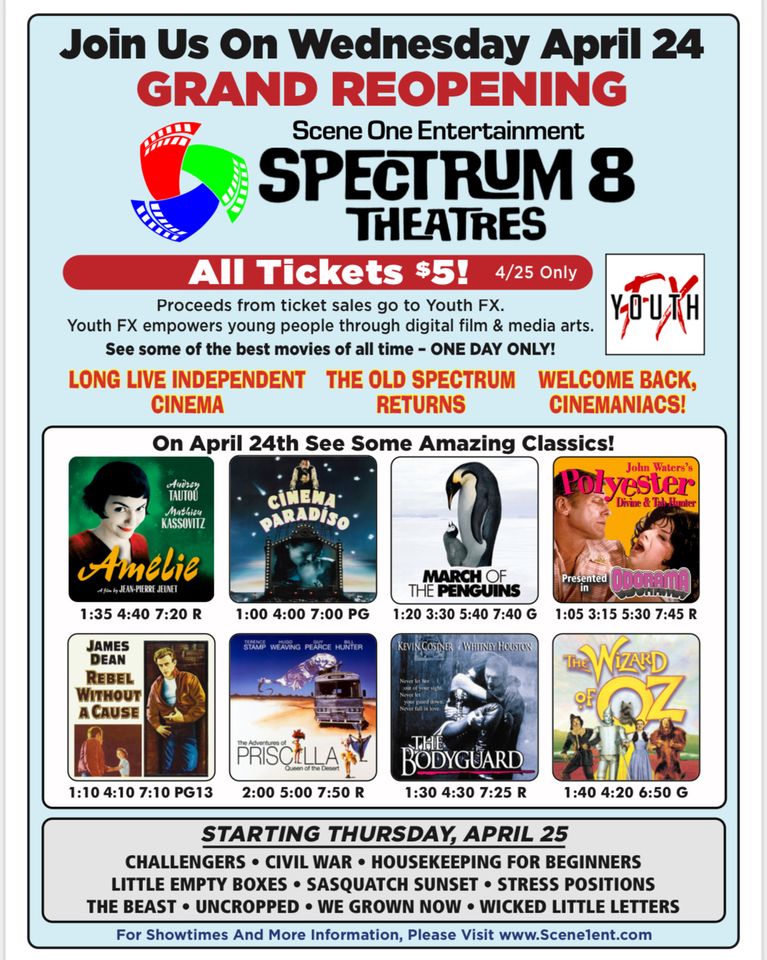 Spectrum movie theatres are back! - Ramblin' with Roger