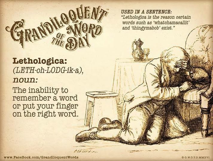 January rambling: lethologica - Ramblin' with Roger